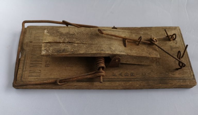 Vintage Traps | Vintage French Wooden Rat Trap (7314)Vintage Traps